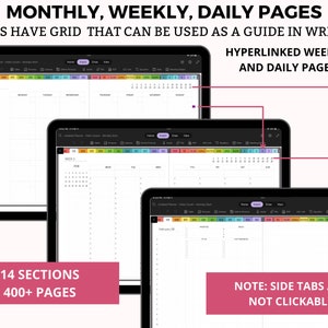 Onenote Undated Digital Planner, Onenote Planner Undated, Onenote ...