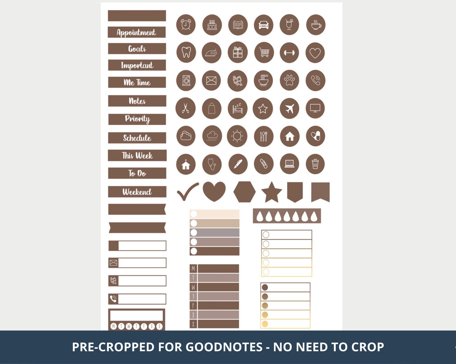 Digital Planner Sticker Goodnotes Precropped Goodnotes - Etsy