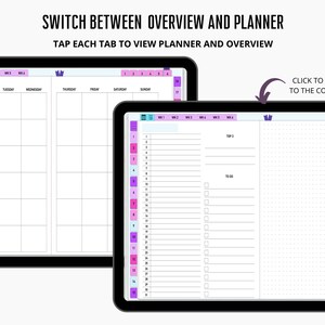 One Month Digital Planner Undated, Horizontal Digital Planner, 31 Day ...
