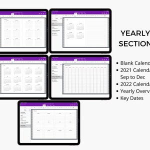 Onenote Digital Planner Undated, Onenote Planner Daily Onenote Template ...