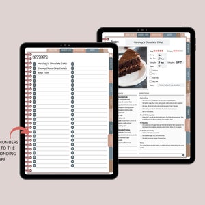 Digital Recipe Book Goodnotes, Notability, Digital Recipe Planner ...
