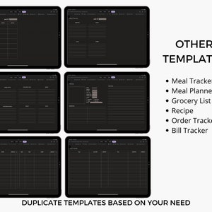 Undated Onenote Planner Onenote Digital Planner Dark Mode | Etsy