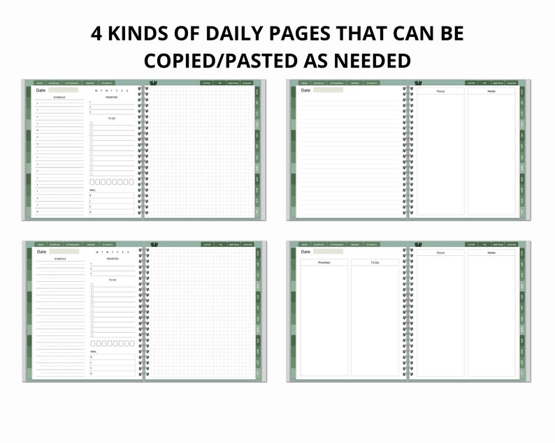 Digital Teacher Planner August Start Teacher Digital Planner - Etsy