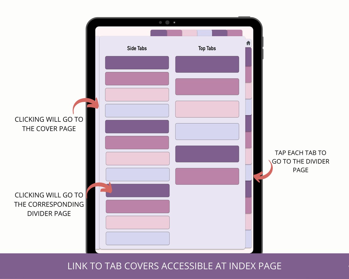 Digital Notebook Goodnotes Digital Notebook Tabs Notebook | Etsy