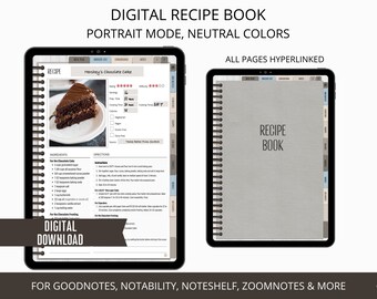 Recipe Book Digital | Etsy