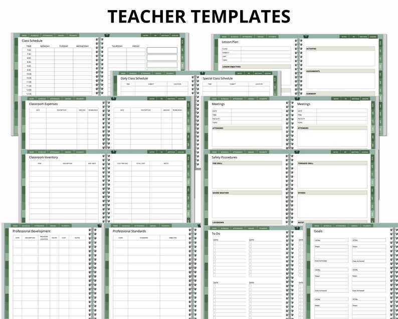 Digital Teacher Planner August Start Teacher Digital Planner - Etsy