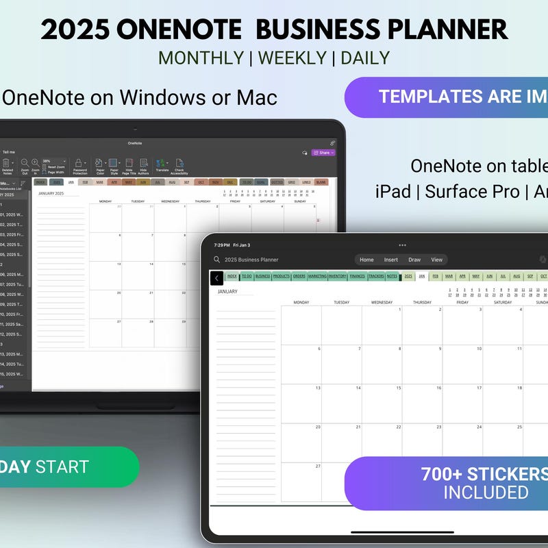 Onenote Templates - Etsy