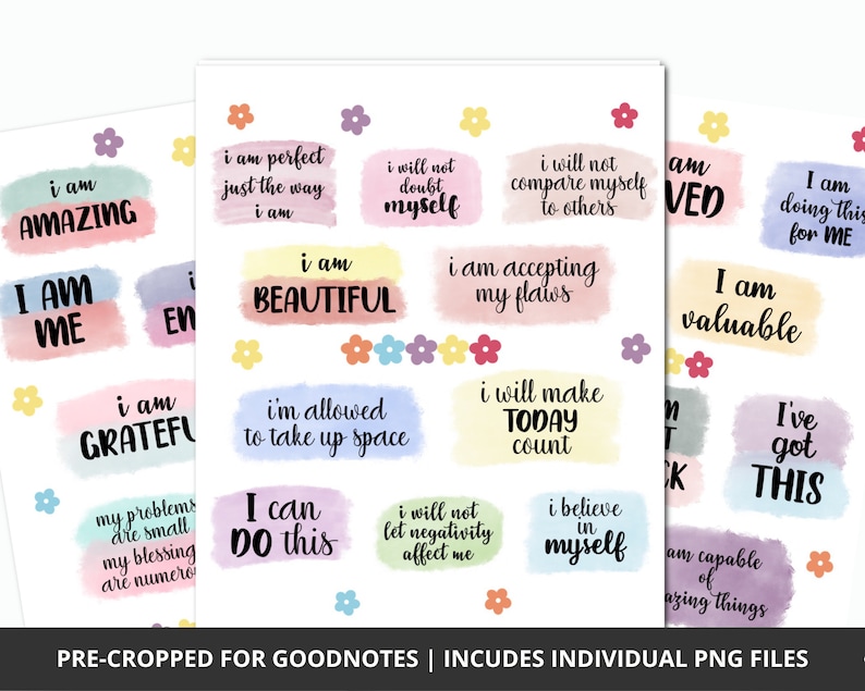 Affirmation Digital Stickers Affirmation Stickers for | Etsy