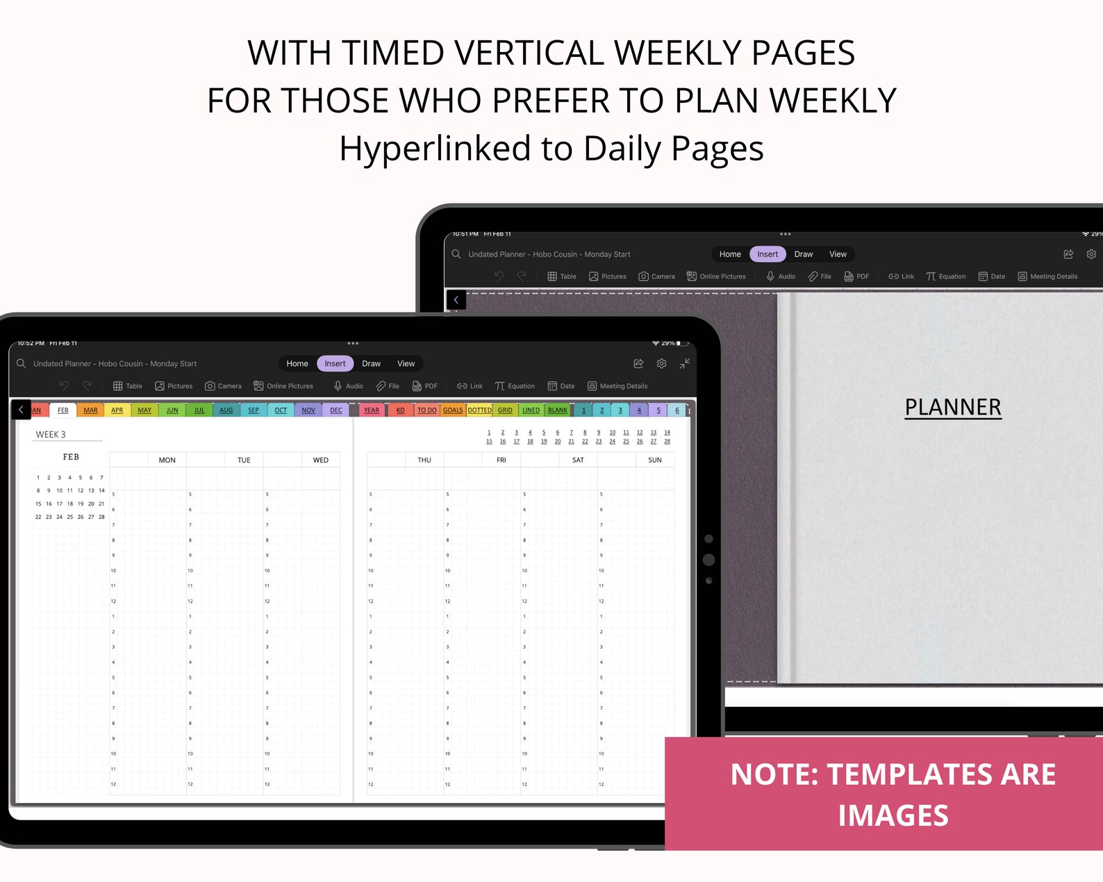 Onenote Undated Digital Planner Onenote Planner Undated - Etsy