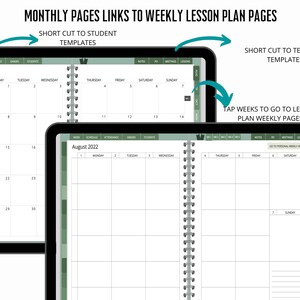 Digital Teacher Planner, August Start Teacher Digital Planner 2022-2023 ...