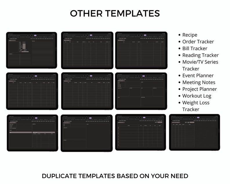 Onenote Digital Planner Bundle Dark Mode 2023 Dark Mode - Etsy