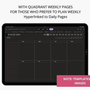 Undated Onenote Planner, Onenote Digital Planner, Dark Mode Onenote ...