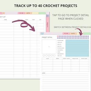 Digital Crochet Pattern Journal, Digital Crochet Notebook, Crochet ...