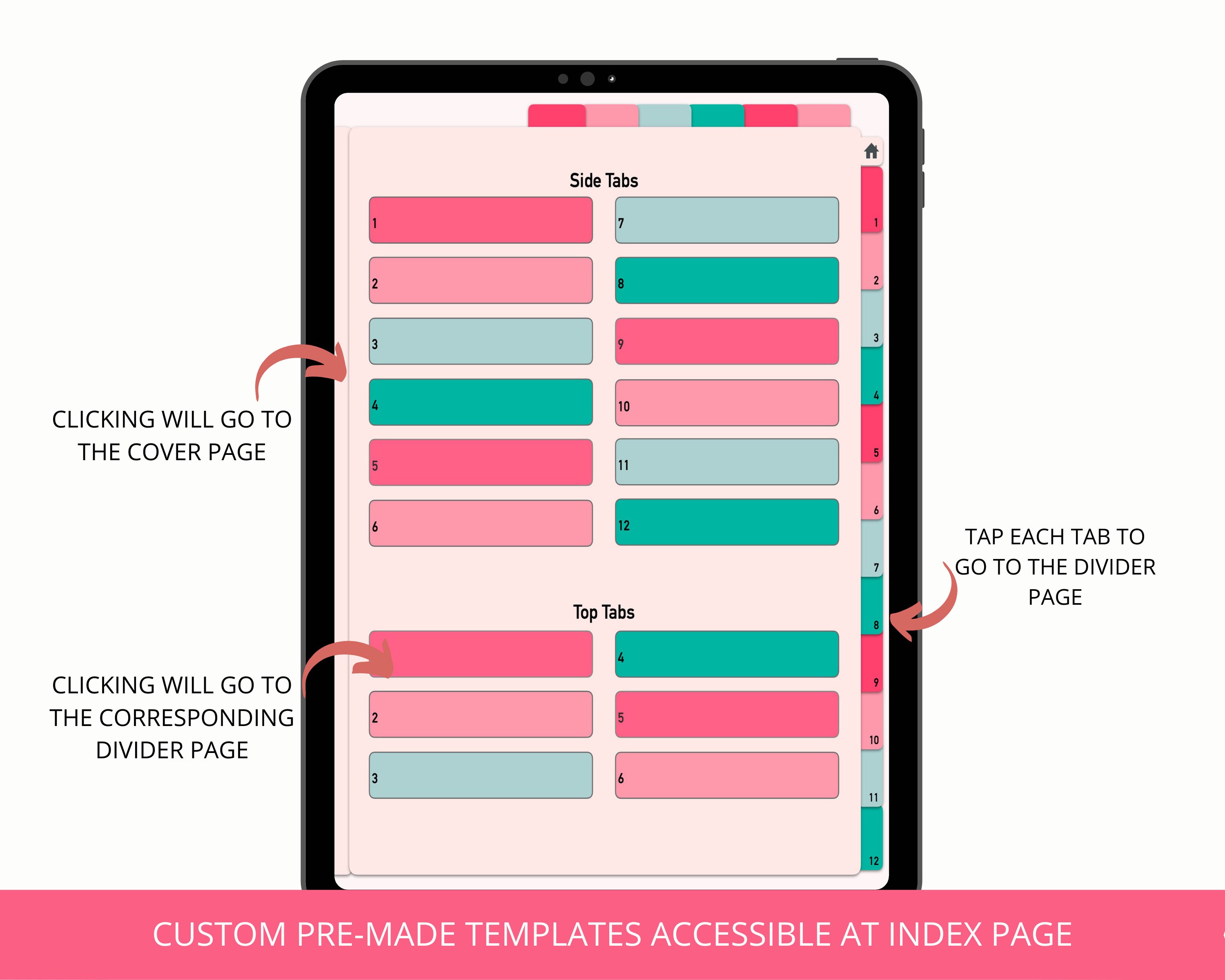 Digital Notebook Goodnotes, Digital Notebook Tabs, Notebook for Ipad ...