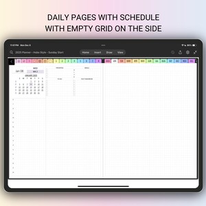 2025 Onenote Weekly Planner, Dated Digital Organizer With Hyperlinked ...