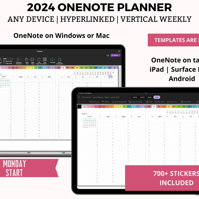 Onenote Template for Work - Etsy