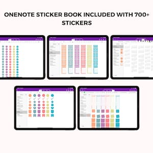 Onenote Notes Template, Onenote Digital Notebook, Onenote Textured ...