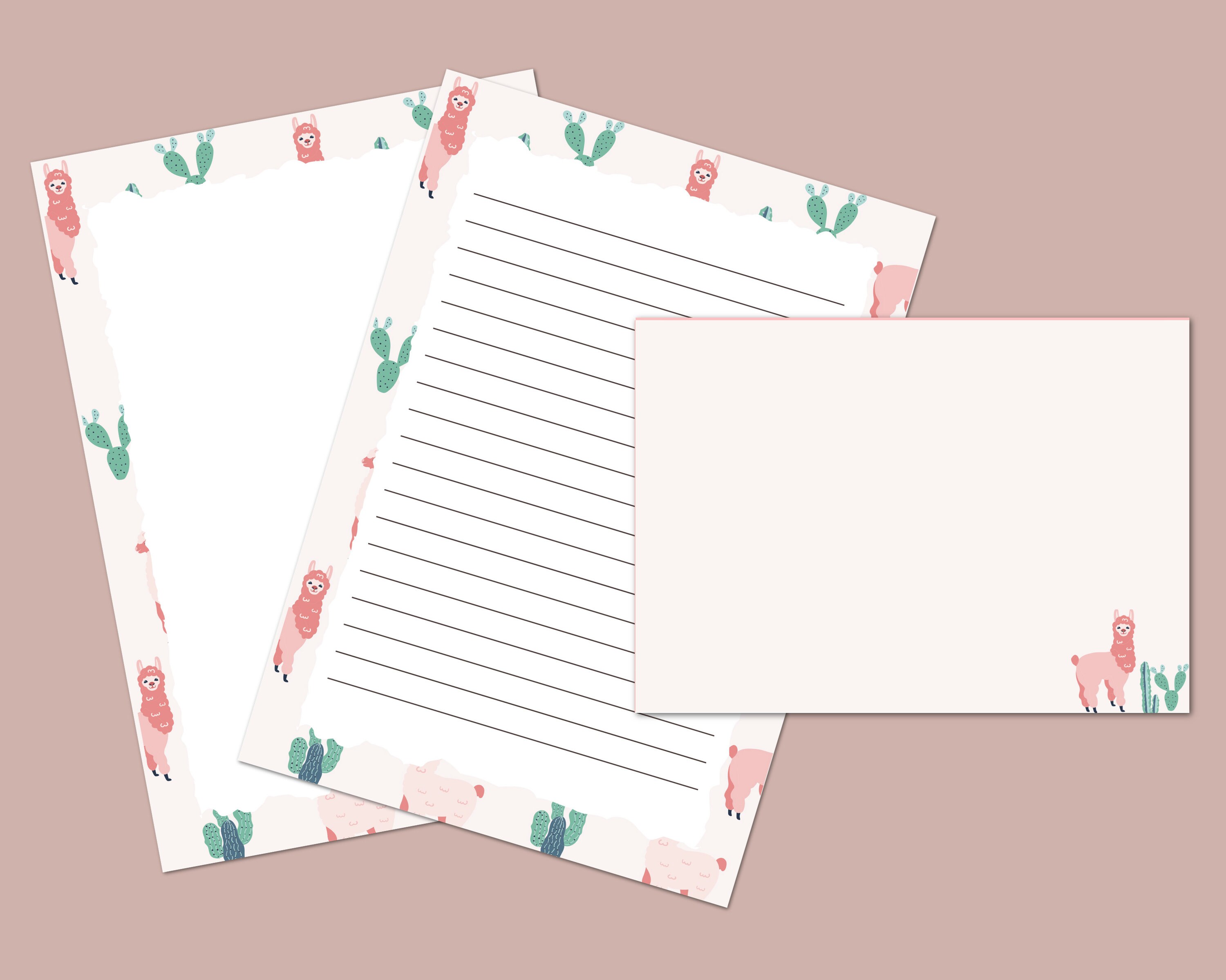 Printable Stationery Paper Letter Writing Set Printable | Etsy