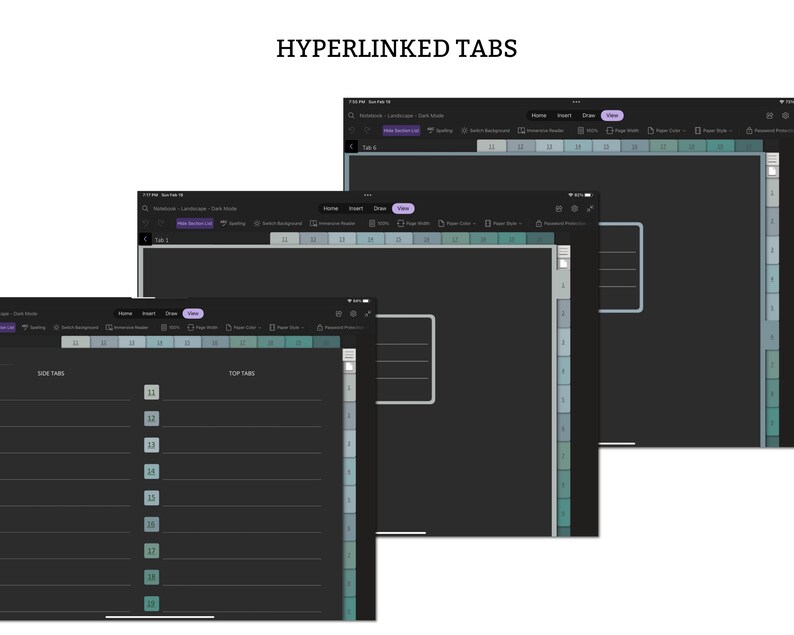 Onenote Digital Notebook, Onenote Notebook Template, Onenote Journal ...
