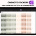 Onenote Stickers, Onenote Digital Stickers, Onenote Planner Stickers ...