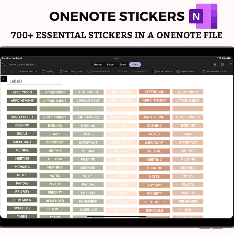 Onenote Templates - Etsy