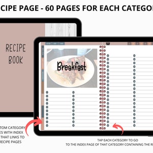 Digital Recipe Planner, Digital Recipe Book Goodnotes, Recipe Card ...