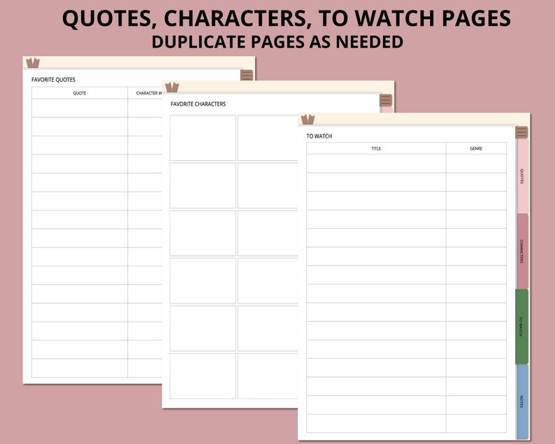 Digital K-drama Journal, Kdrama Journal Goodnotes, Korean Drama Planner ...