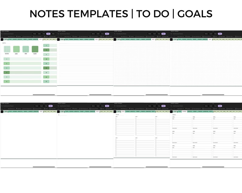 Onenote Business Planner Onenote Business Template Undated | Etsy