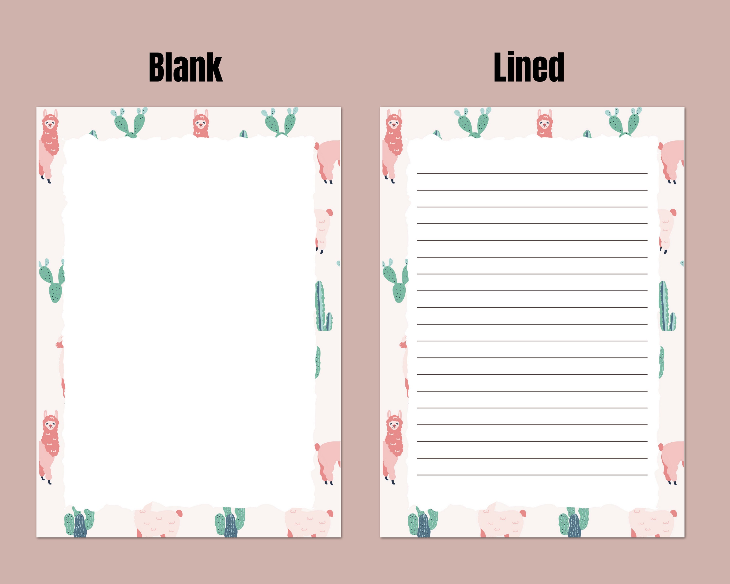 Printable Stationery Paper Letter Writing Set Printable | Etsy