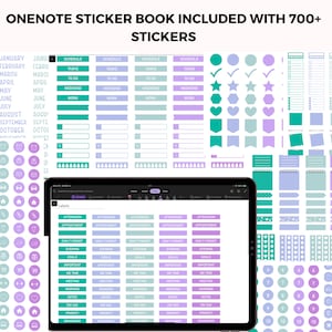 Onenote Digital Notebook, Onenote Notebook, Onenote Notes Template ...