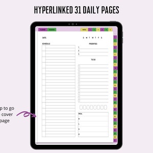 One Month Digital Planner Undated, Goodnotes Planner, Notability ...