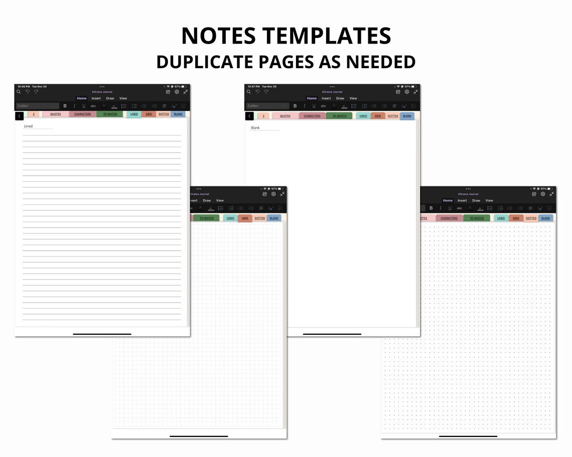Onenote Journal Digital K-drama Journal Kdrama Journal - Etsy