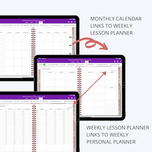 Onenote Teacher Planner, Weekly Lesson Planner, Undated Teacher Planner ...