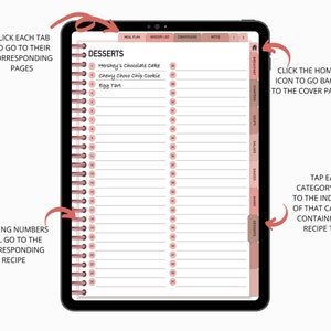 Digital Recipe Book Goodnotes, Notability, Digital Recipe Planner ...