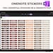 Onenote Digital Stickers, Onenote Planner Stickers, Onenote Beige ...