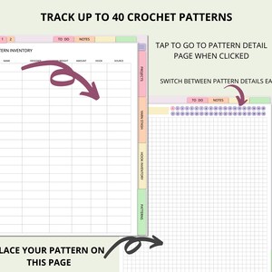 Digital Crochet Pattern Journal, Digital Crochet Notebook, Crochet ...