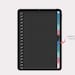 Digital Notebook Dark Mode Goodnotes, Black Template Notebook With Tabs ...