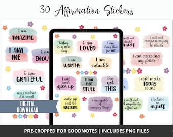 Motivational Digital Stickers, Motivational Stickers for Goodnotes ...