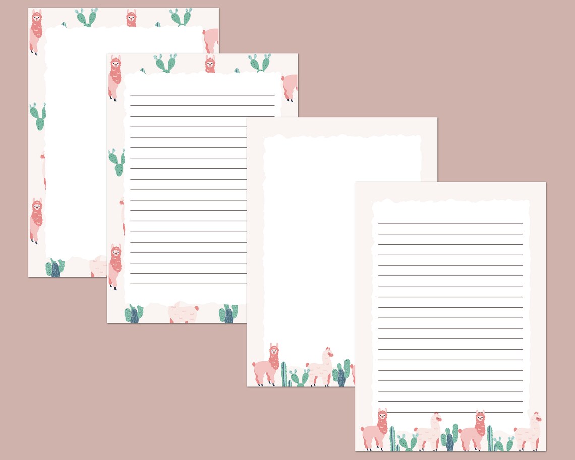 Printable Stationery Paper Letter Writing Set Printable | Etsy