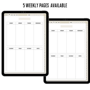 One Month Digital Planner Undated, Goodnotes Planner, iPad Planner ...