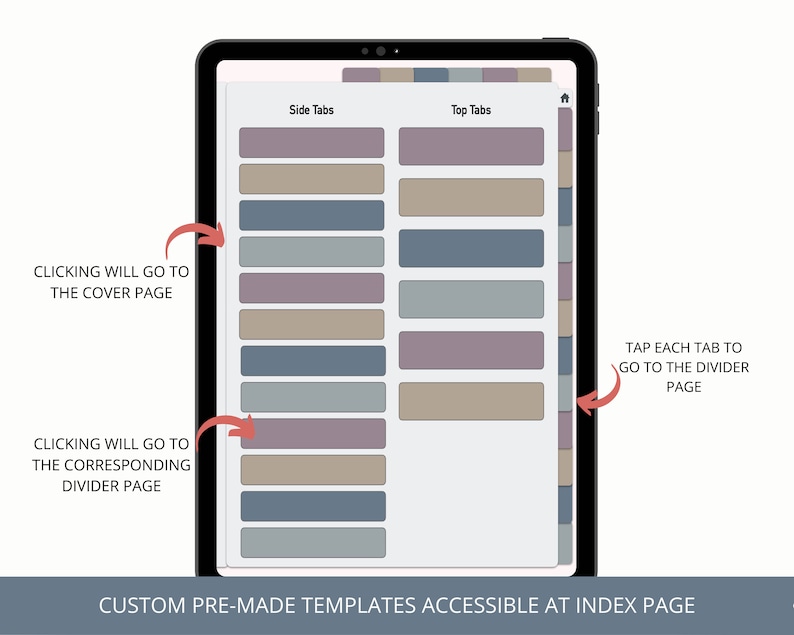 Digital Notebook Goodnotes Digital Notebook Tabs Notebook - Etsy