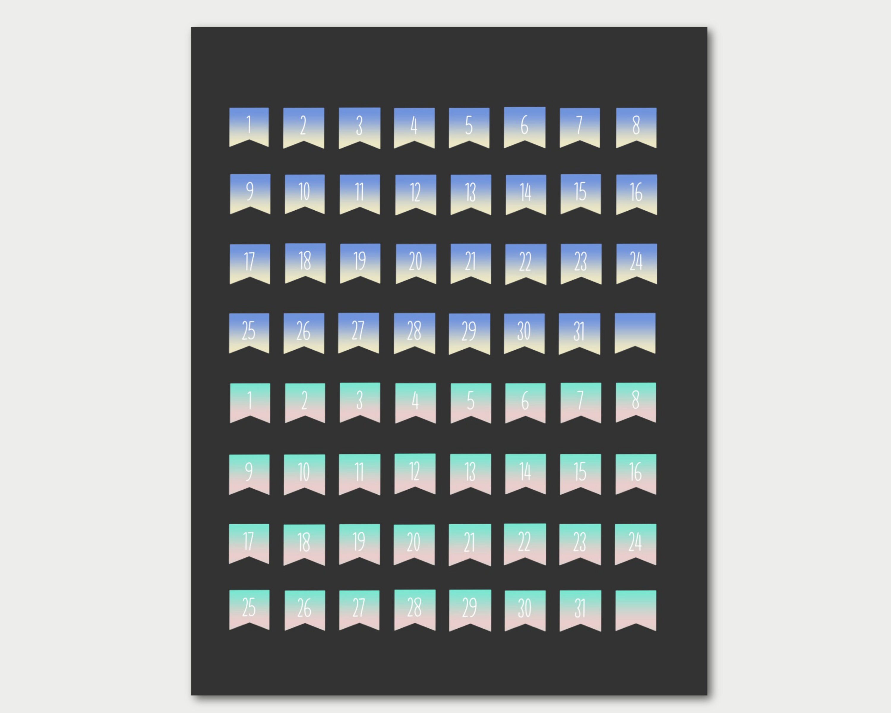 Digital Stickers Dark Mode Planners, Precropped Stickers for Goodnotes ...