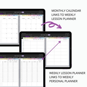 Onenote Teacher Planner, Onenote School Planner January Start, 2024 ...
