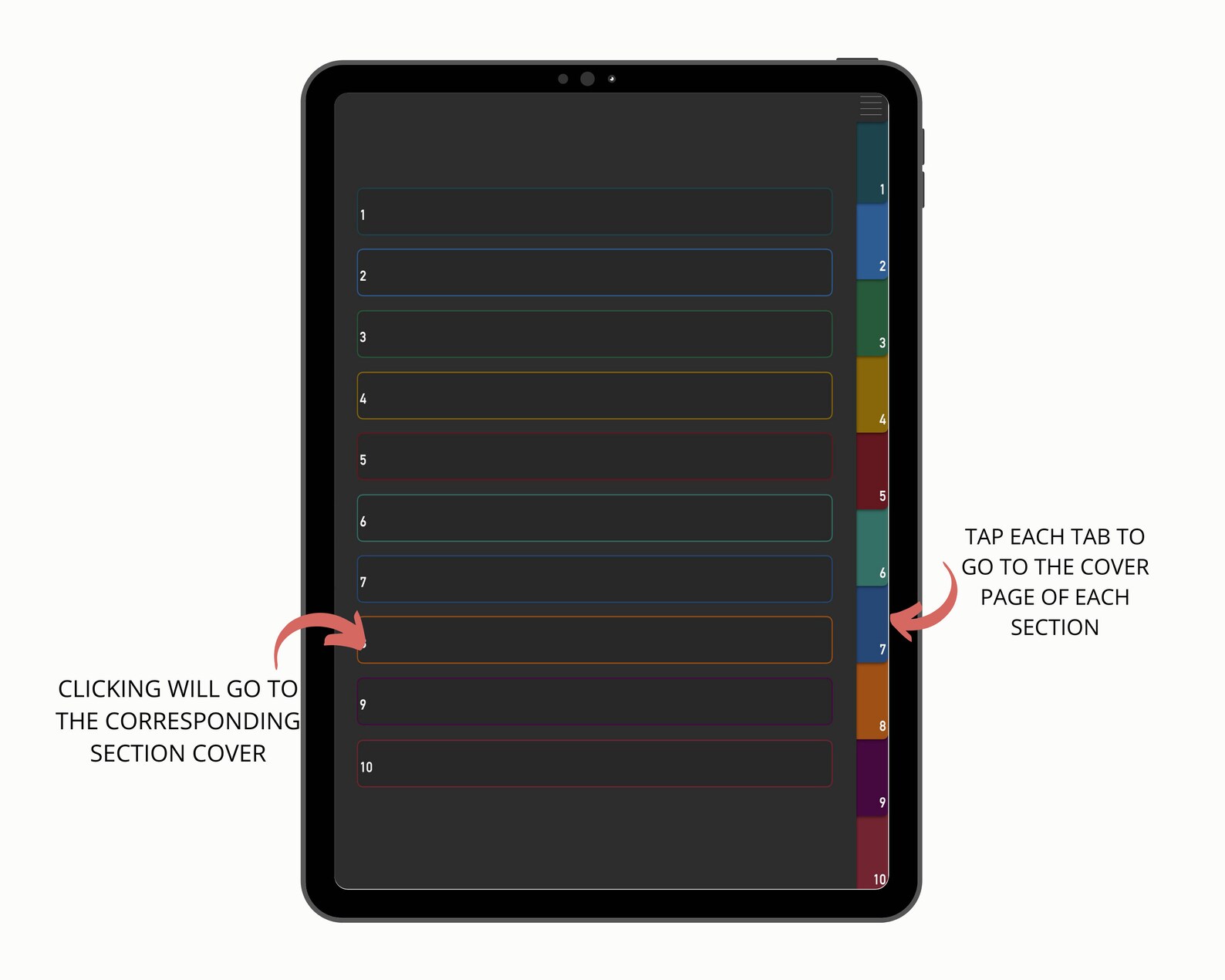 Dark Mode Notebook, Digital Notebook Goodnotes, Digital Notepad ...