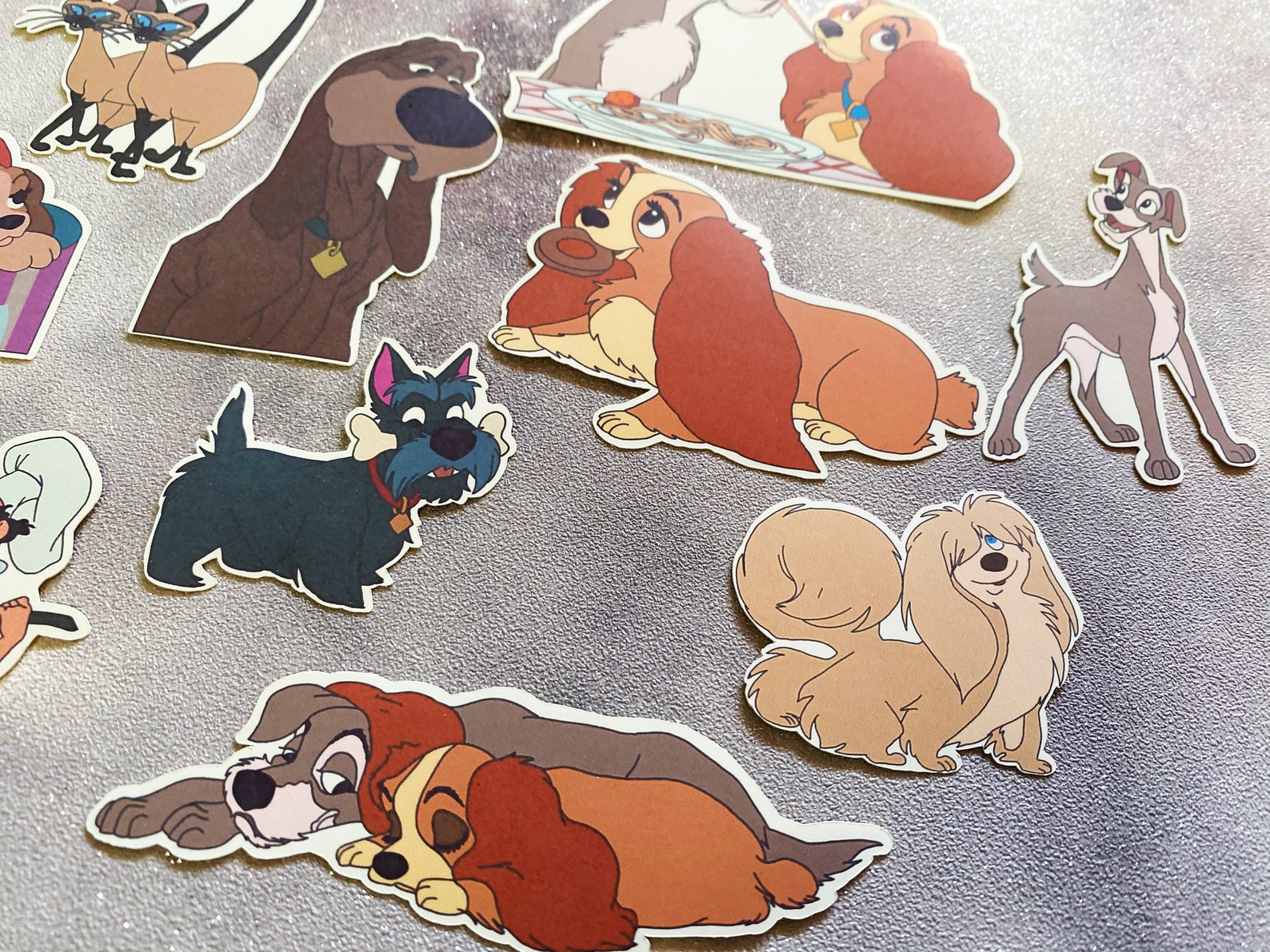 Lady and the Tramp Sticker Pack | Etsy