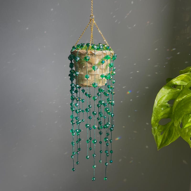 Beaded String Hanging - Etsy UK