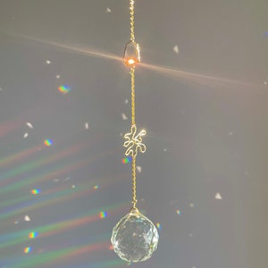 Glass Ball Crystal Suncatcher Window Prism Crystal Sun Catcher Squiggly ...