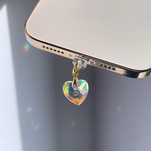 Glass Crystal Phone Charm Anti Dust Plug Kindle Charm USB C Plug Charm ...