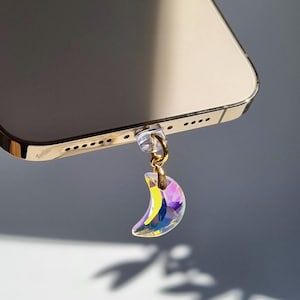 Glass Crystal Phone Charm Anti Dust Plug Kindle Charm USB C Plug Charm ...