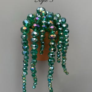 Beaded Plant Fridge Magnet Terracotta Potted Plant Magnets, Crystal ...